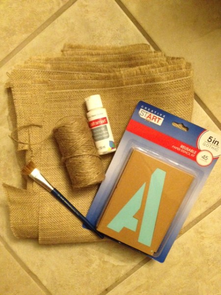 DIY Rustic Burlap Pennant Banners | simplyschulze
