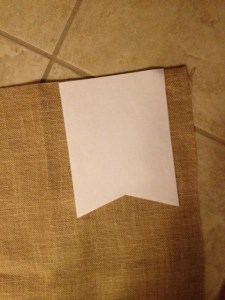 DIY Rustic Burlap Pennant Banners | simplyschulze