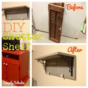 DIY Shutter Shelf | simplyschulze